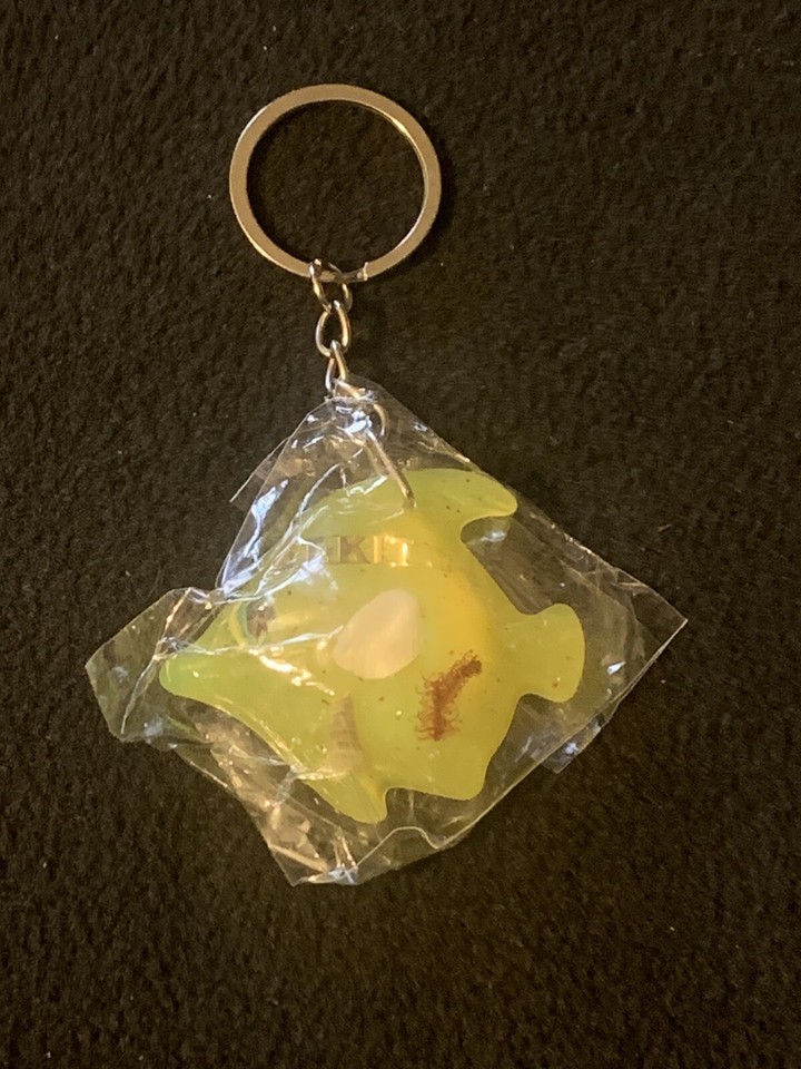St Kitts Yellow Ocean Fish Plastic Keyring Keychain Seashells | eBay