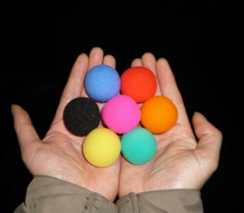 50pcs Super Sponge Ball 3.5cm Stage Magic Tricks Appear Vanish Ball ...