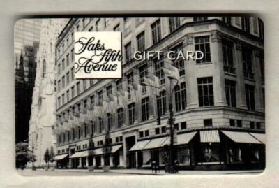 SAKS FIFTH AVENUE Store Front 2014 Gift Card ( $0 ) | eBay