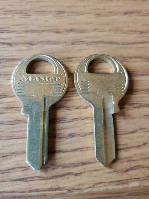 Lot of 2 M1 Key Blanks for Various Padlocks Original Master Lock ...