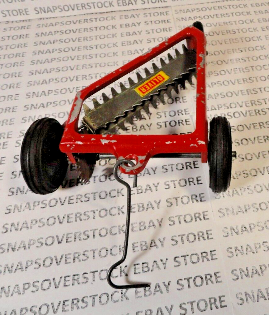 VINTAGE OLIVER HAY RAKE W/ WORKING HAY PICK-UP BAR, SLIK-TOYS CAST ALUM ...