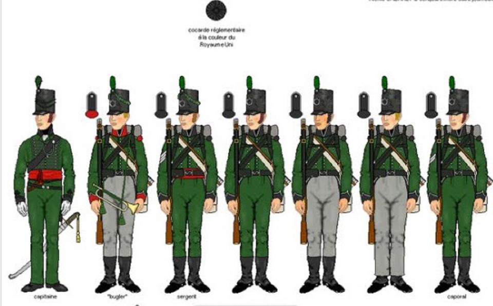 Old Movie prop costume Napoleonic War Green Uniform Waterloo coat pants ...