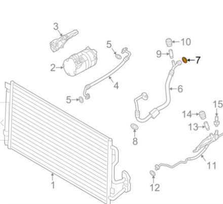 BMW 1 F21 AC Line-O Ring 64538375742 NEW GENUINE | eBay