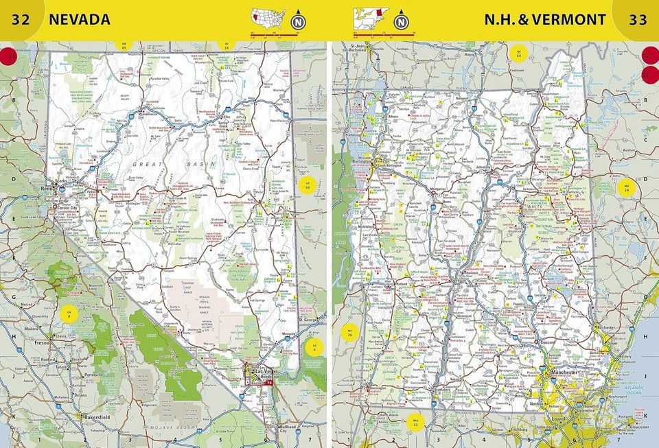 Rand Mcnally USA Road Atlas 2025 BEST Large Scale Travel Maps United ...