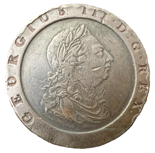 RARE - 1797 - George III - "Cartwheel" Two Pence - Great Condition LOT ...