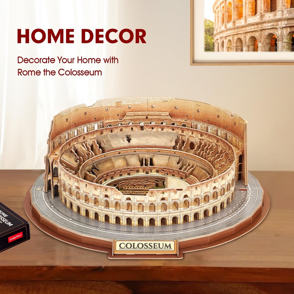 3D Puzzles for Adults Kids New Version Italy Rome Colosseum Jigsaw ...