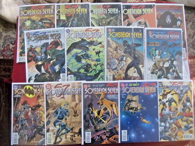 Lot 14 comics Sovereign Seven 1-13 + Annual 1 DC Chris Claremont alien ...