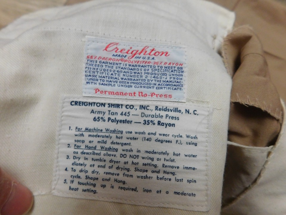 US ARMY MENS TAN 445 POLY RAYON PANTS SIZE 32 X 28.5" | eBay