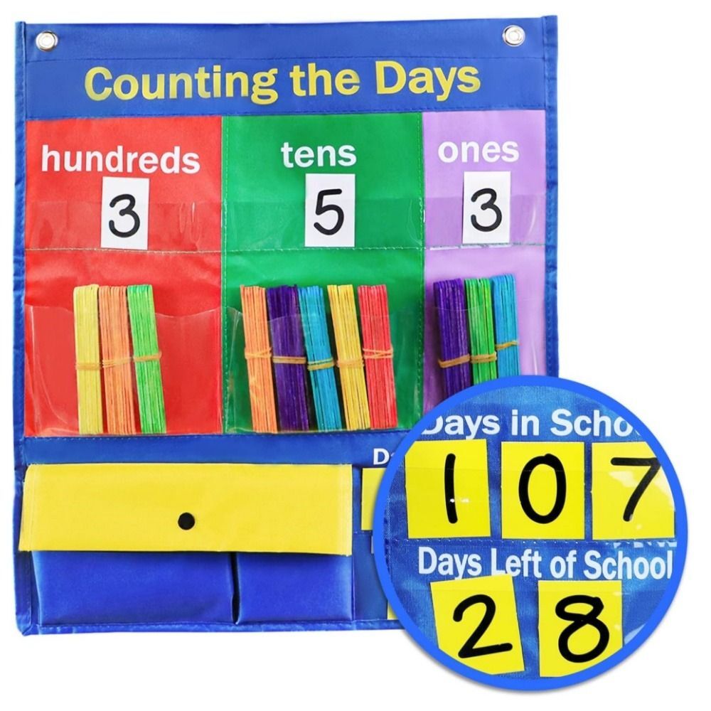 Blue Counting Caddie Pocket Chart Intuitive and Effective Counting ...