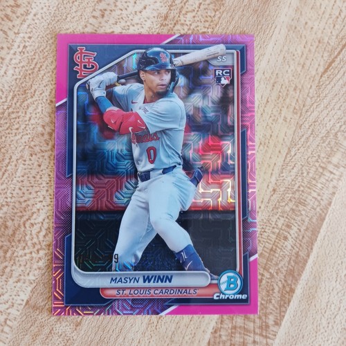 2024 Bowman Chrome Masyn Winn Magenta Mojo #'d 043/199 St. Louis ...