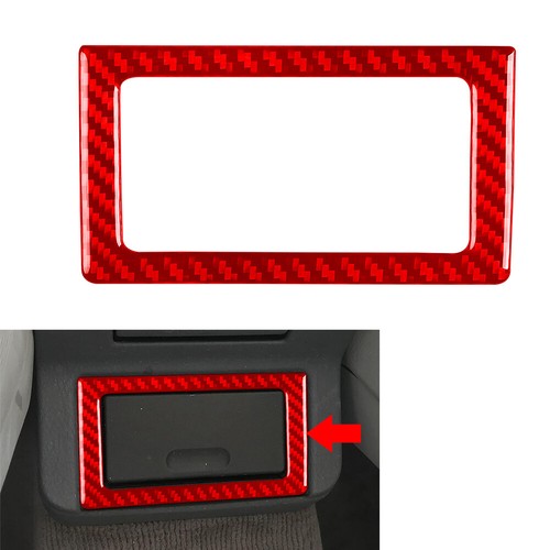 Carbon Fiber Red Rear Storage Box Frame Cover Trim For BMW 3 Series E36 ...