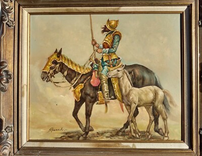 Original Oil Painting, Spanish Conquistador, Signed Ricardo | eBay