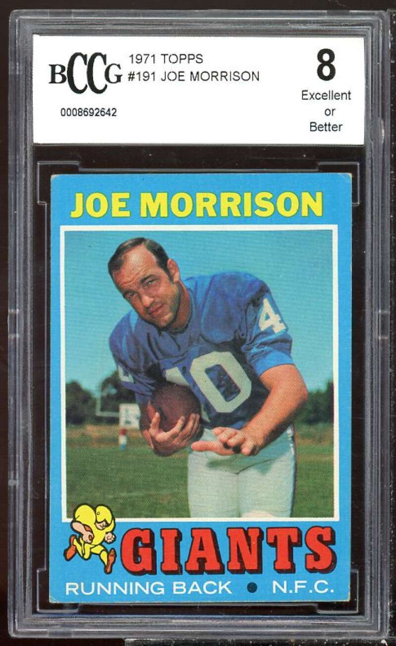 1971 Topps - Joe Morrison #191 for sale online | eBay