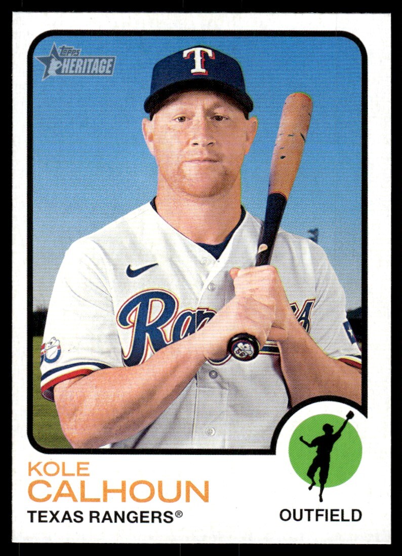 2022 Topps Heritage High Number Kole Calhoun Texas Rangers #602 | eBay