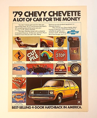1979 Chevy Chevette Hatchback A Lot Of Car For The Money Vtg 1970's ...