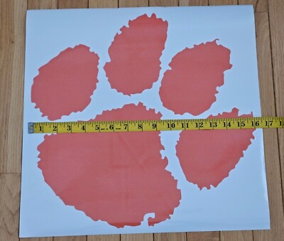 Clemson Tigers HUGE Car Window Weatherproof Vinyl Decal Free Shipping ...