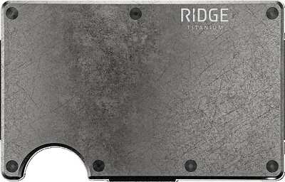 The Ridge Wallet - Cash Strap - Stonewashed Titanium | eBay