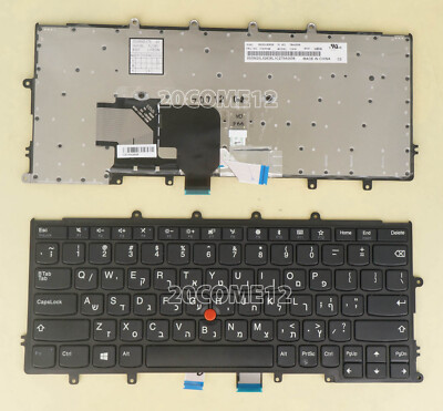 New for Lenovo Thinkpad X250 X260 A275 Keyboard No backlit HB Hebrew ...