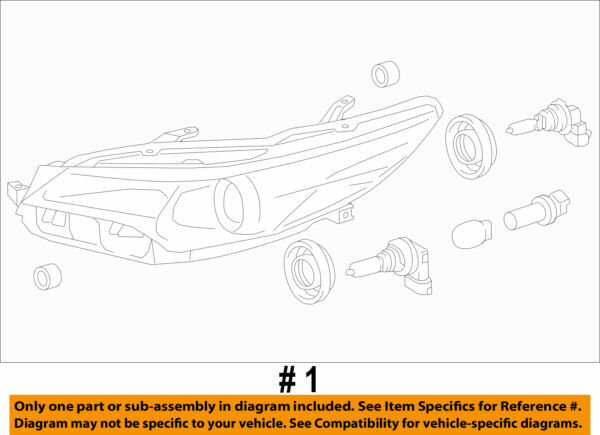 81150-06860 Toyota Headlamp assy, lh 8115006860, New Genuine OEM Part ...