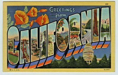Greetings from California Large Letter | eBay