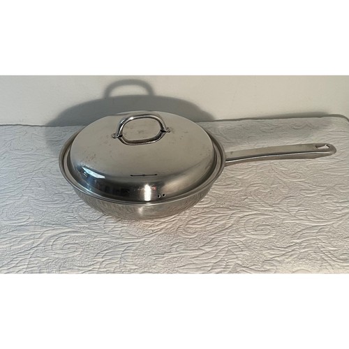 Kobe Professional 18/10 Stainless Steel Covered Fry Pan Skillet ...