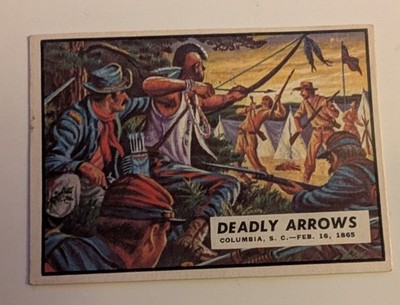 1962 Topps Civil War News Card #84 - Deadly Arrows - Indians - EX ...