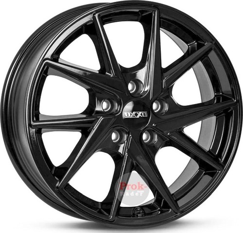 4x Alufelgen OXXO CROW BLACK black 6,5x16 ET37 LK4 100 16 Zoll Felgen ...