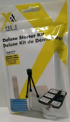 Xit Photo Deluxe Starter Kit Camera Lens LCD Cleaning Tripod SD Card ...