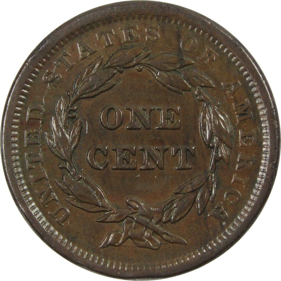 1841 N3 Braided Hair Large Cent CHAU Choice About Unc SKU:I13874 | eBay