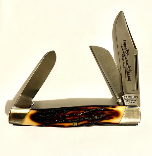 CAMILLUS 89 - 3 Blade Jumbo Stockman Pocket Knife - 4 1/4" - US Made ...