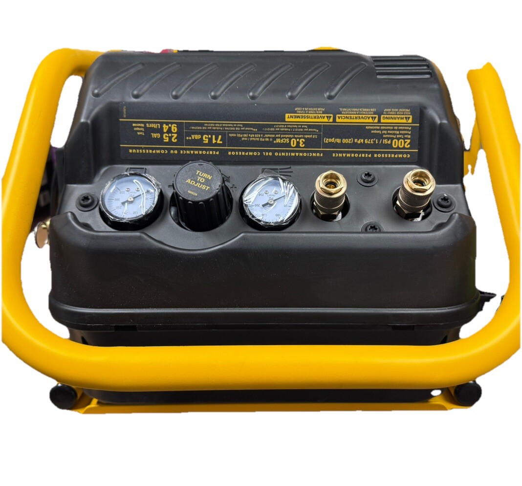 DEWALT Heavy Duty 200 PSI Quiet Compressor 71.5dBA DWFP55130 (BAD CORD ...