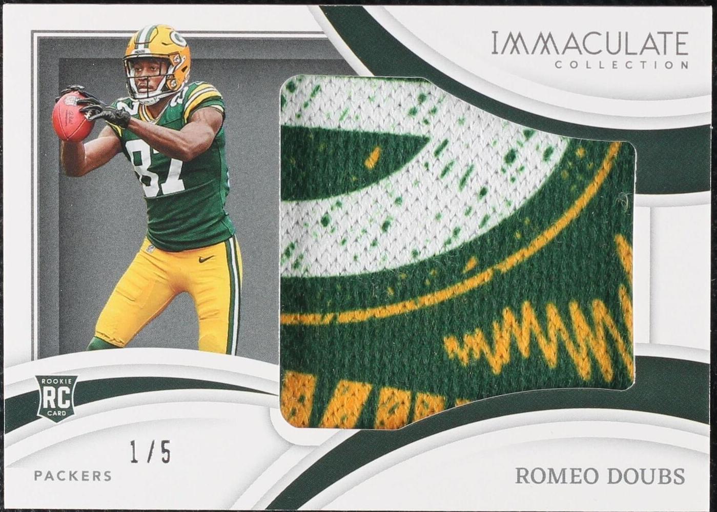 2022 Panini Immaculate Collection - Rookie Shoe Relics Romeo Doubs #RL ...