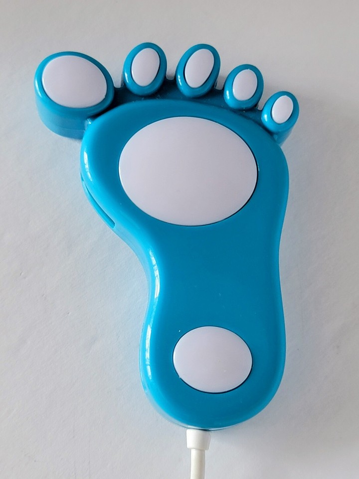 Cute Little Foot Shaped USB HUB Kids Light Change Color BLUE School ...