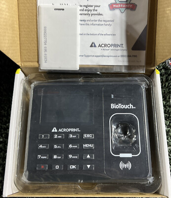 Time Clocks - Acroprint Biometric