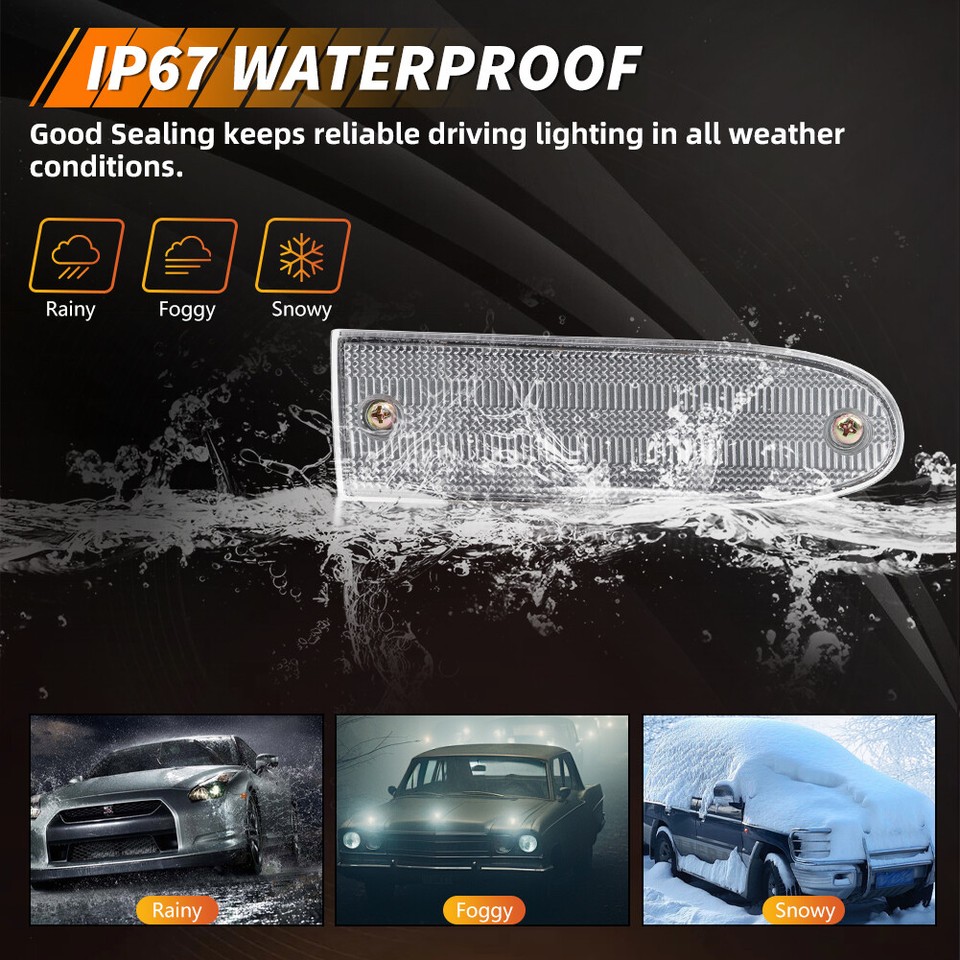 2X Clear Lens Rear Bumper Backup Reverse Lights For 2000-2009 G5 Monte ...