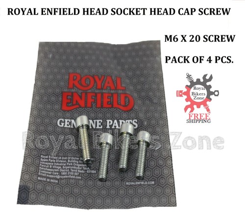 Royal Enfield Hex Socket Head Cap Screw 4 Pcs. For All Royal Enfield ...