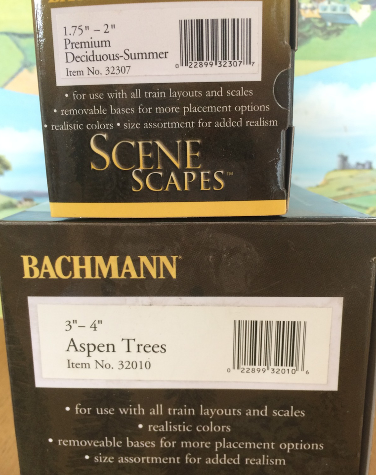 OO / HO gauge Bachmann Scene Scapes boxed 32307 Deciduous & 32010 Aspen ...