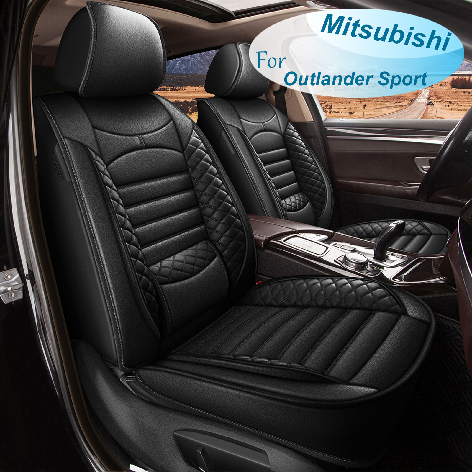 For Mitsubishi Outlander Sport 2011-2024 Car 5 Seat Cover Protector ...