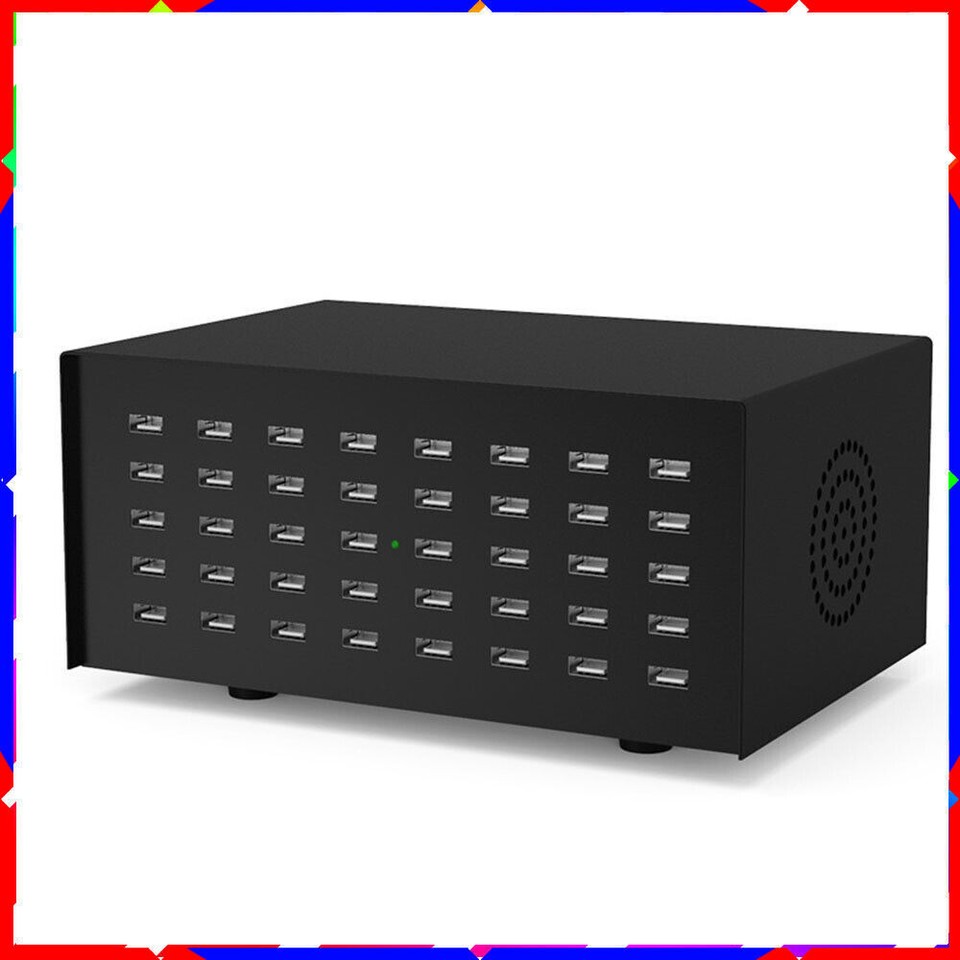 40-port USB charging station Max output power 200W 5V/40A hub 100-240V ...