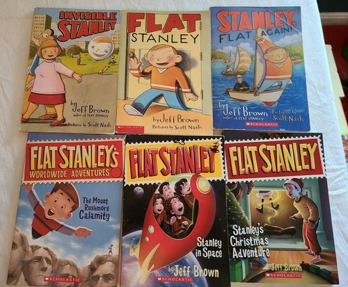 6 PAPERBACK FLAT STANLEY BOOKS BY JEFF BROWN FLAT STANLEY'S ADVENTURES ...