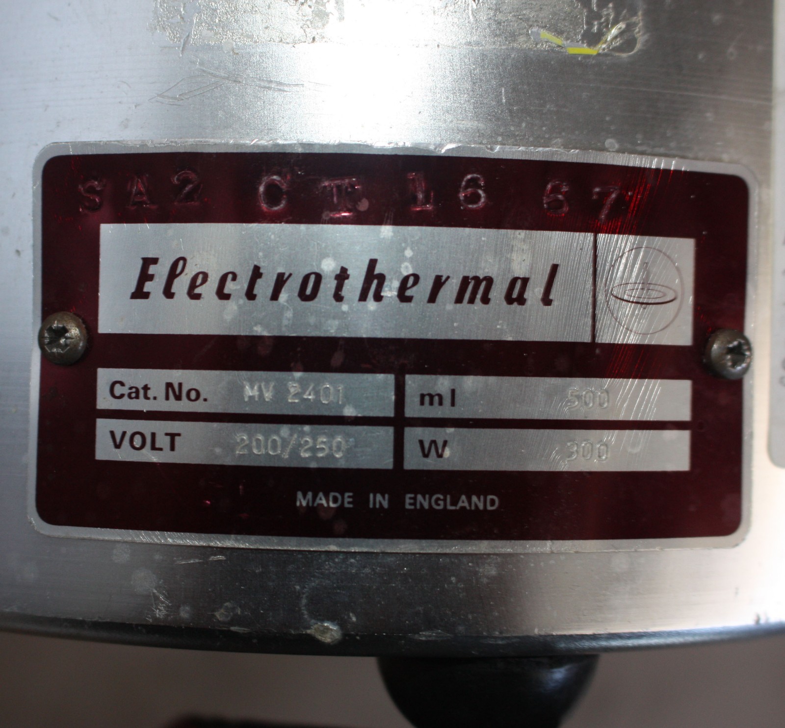 ELECTROTHERMAL MV2401 500ml 300W lab laboratory Glass Flask heater 200 ...