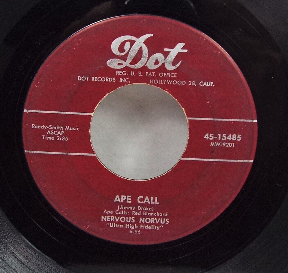 Nervous Norvis – Ape Call / Wild Dog Of Kentucky – Dot – 45 - 15485 | eBay