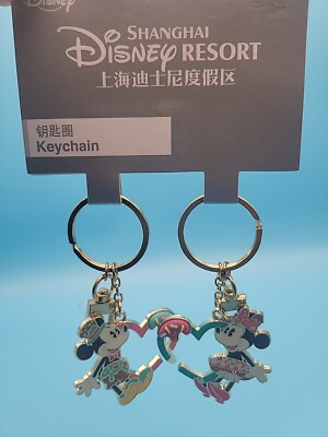 Shanghai Disney Resort Mickey and Minnie Keychains Food Munchkins | eBay