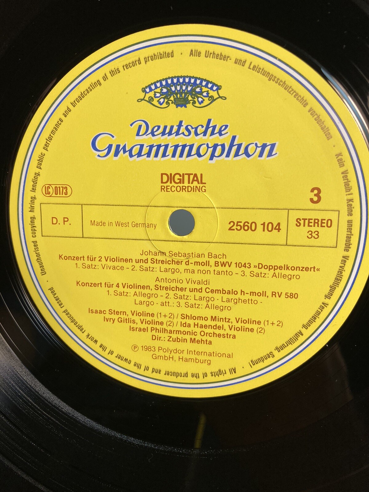 Pinchas Zukerman Isaac Stern Itzhak Perlman Shlomo Mintz Zubin Mehta ...