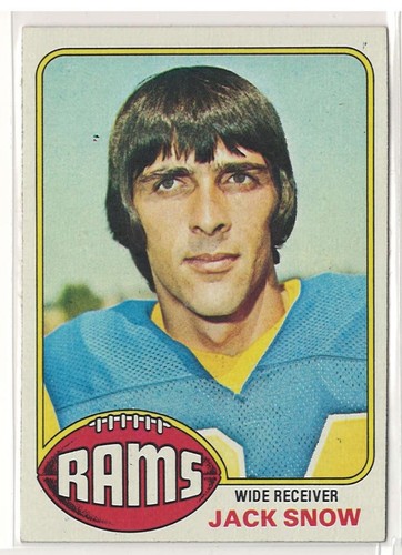 1976 Topps Football #401 Jack Snow Los Angeles Rams | eBay