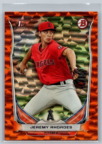 2014 Bowman Draft #DP113 Jeremy Rhoades Orange Ice 12/25 ANGELS | eBay