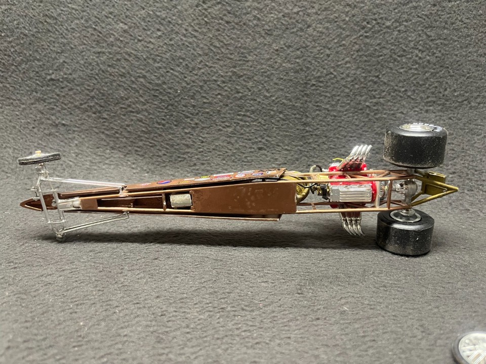 AMT Copperhead Dragster Rear-Engine Model 1/25 Hemi Blower Engine Drag ...