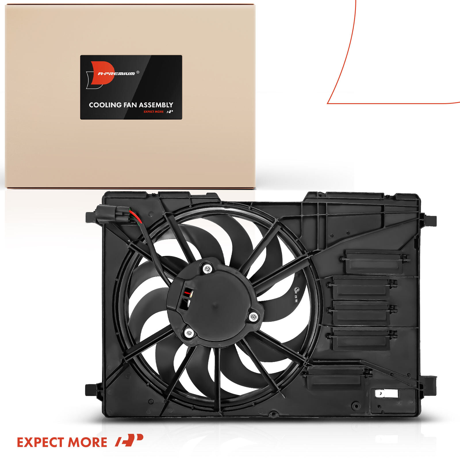 A-Premium Cooling Fan Assembly w/ Shroud for Ford Transit Connect 2019 ...