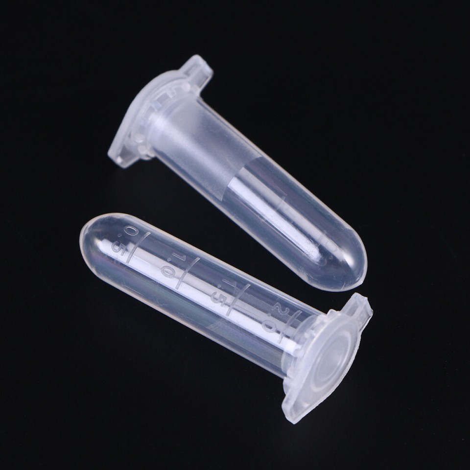 1000Pcs Centrifuge Tube Container Round Bottom for Laboratory Supplies ...