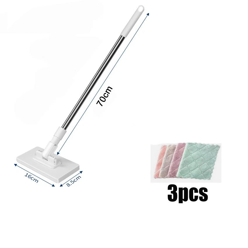 Snap Grip Mini Mop Zero Touch 360° Mini Mop No Wash Lazy Mops Wet and ...